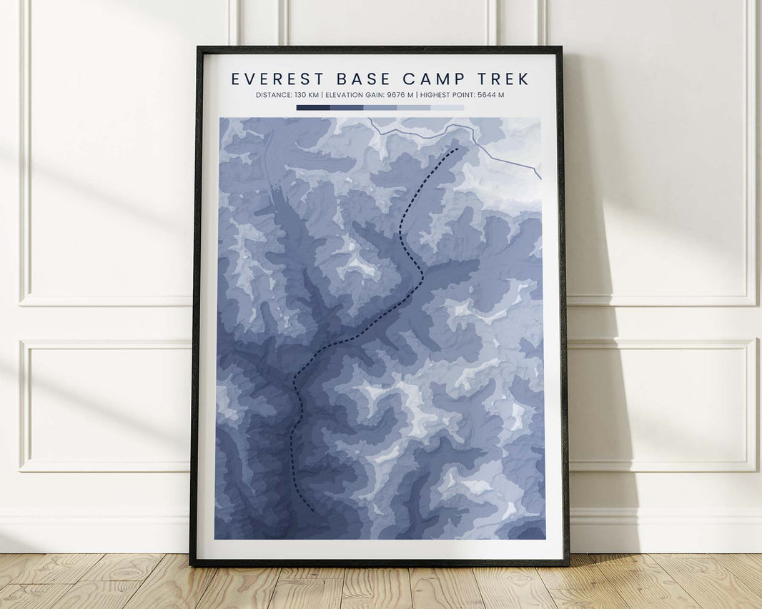 Minimalistic Hiking Map Prints (All) | TrailGoals