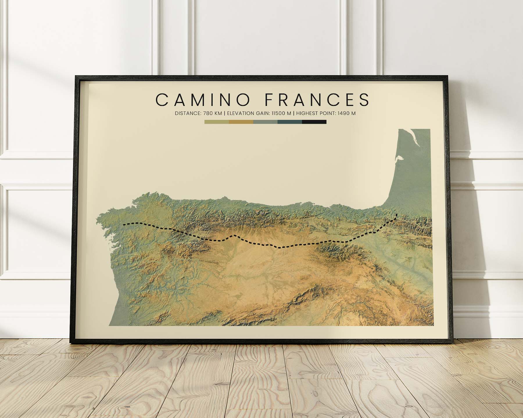 Camino de Santiago Hiking Trail Posters | TrailGoals