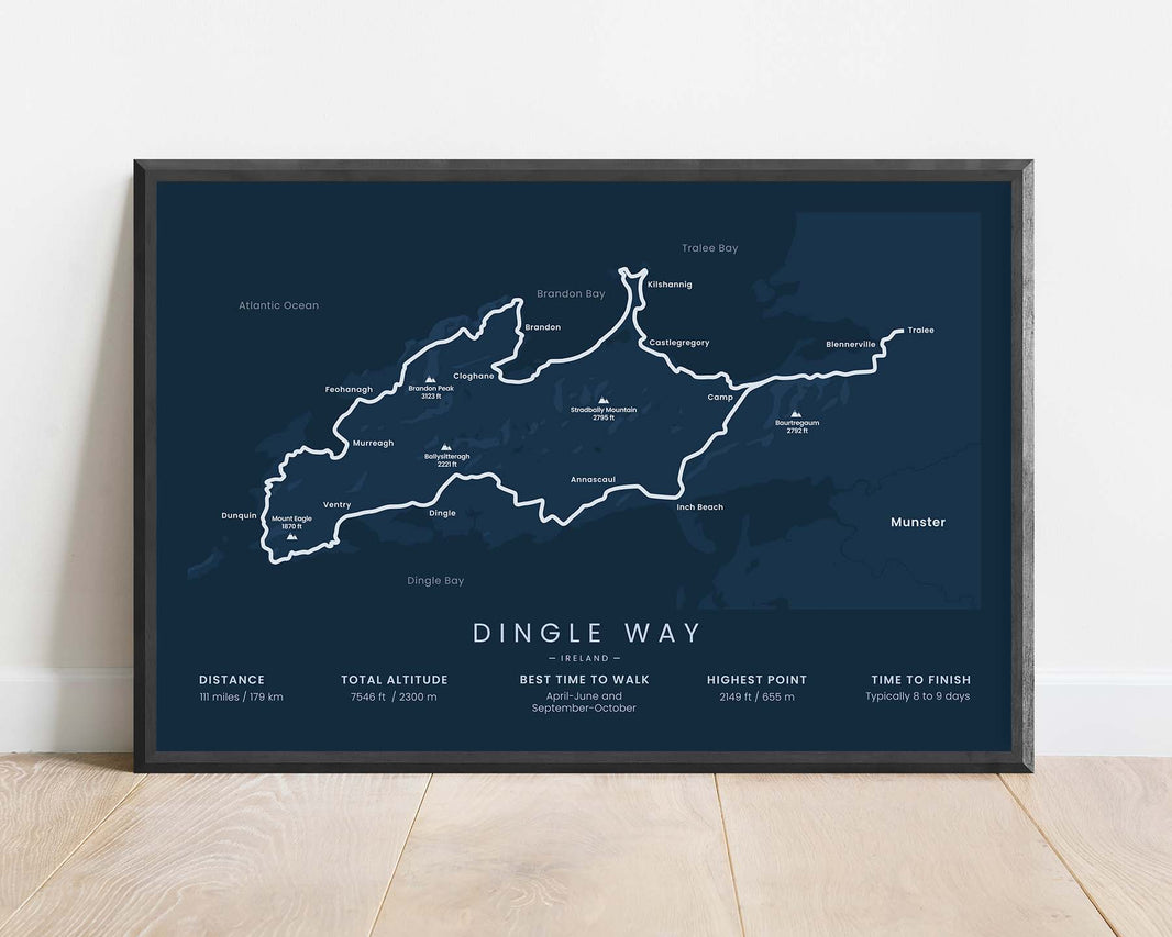 Minimalistic Hiking Map Prints (All) | TrailGoals