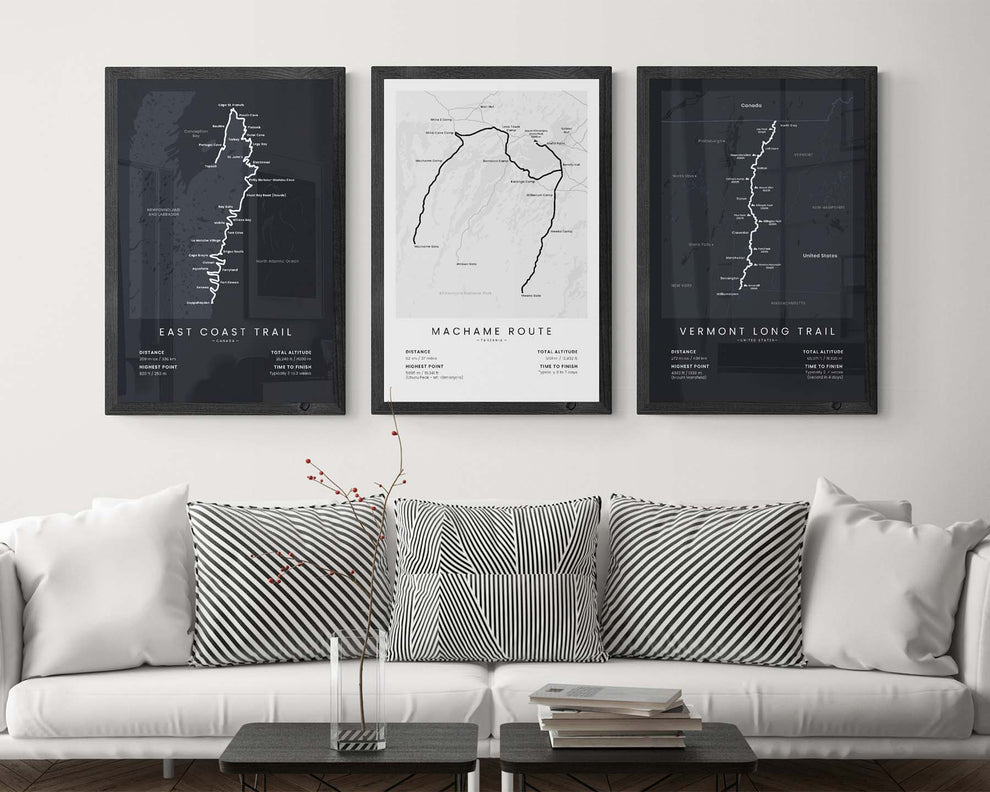 East Coast Trail (ECT) Map Poster | Trail Goals